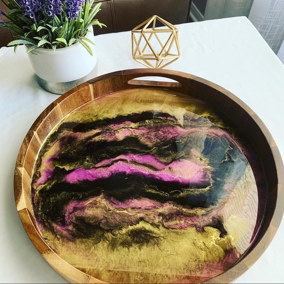 BG Eclectic Designs | Accents | Resin Decorated Tray Hand Made By Me Bg ...